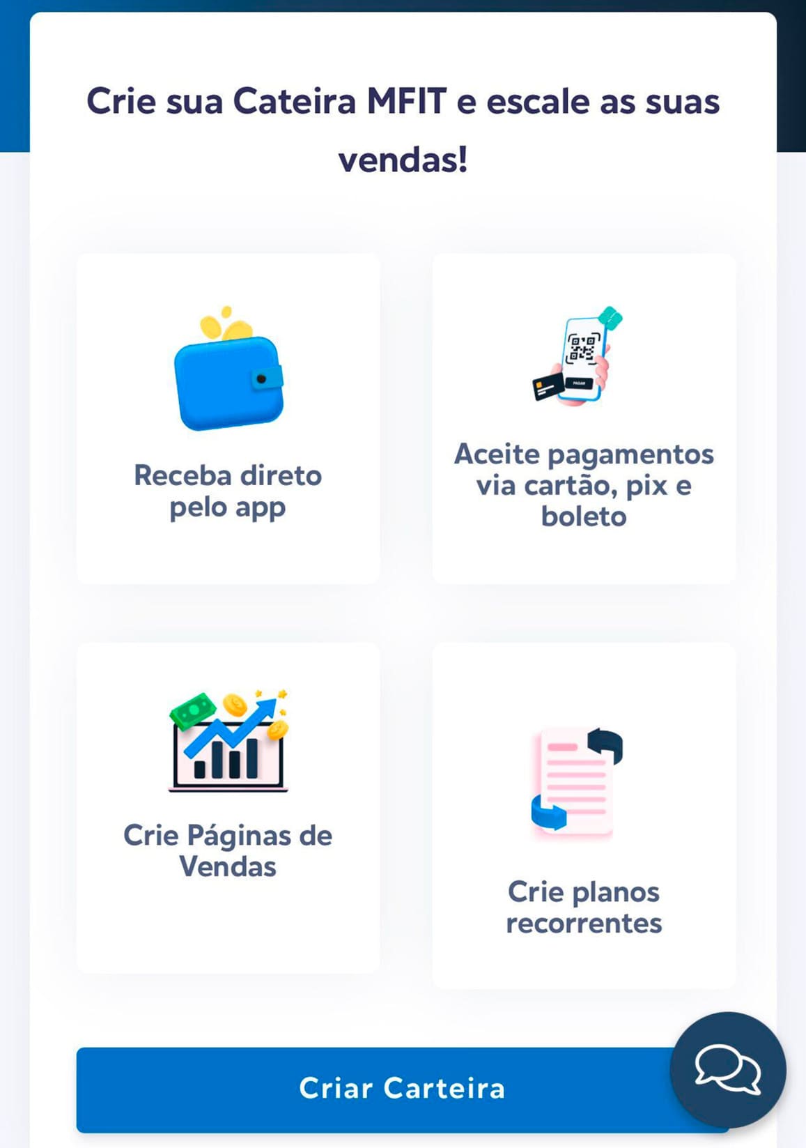 Carteira MFIT: como receber de um aluno pelo app?