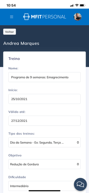 Como montar um treino de musculação usando o app MFIT